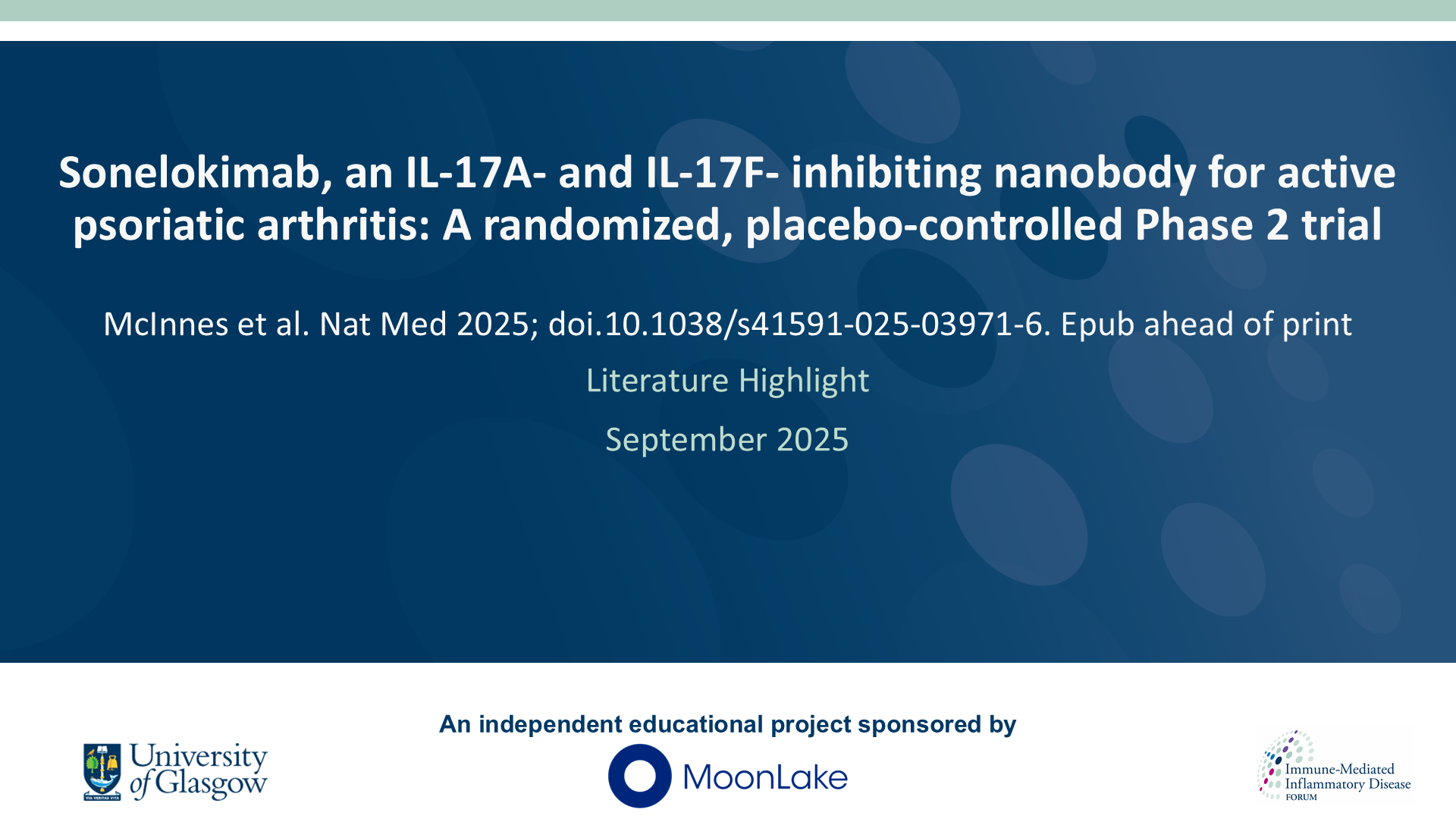 Sonelokimab, an IL-17A- and IL-17F- inhibiting nanobody for active ...