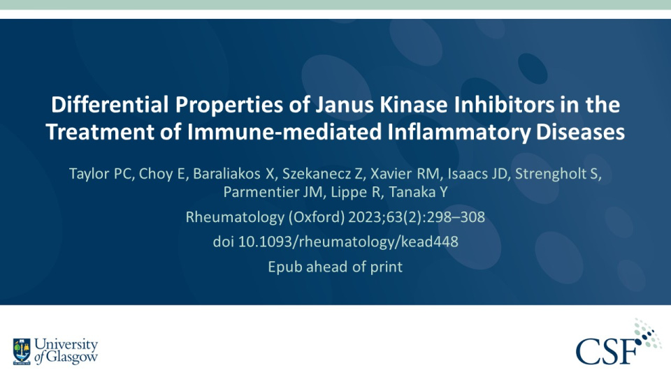 Differential Properties of Janus Kinase Inhibitors in the Treatment of Immune-mediated ...